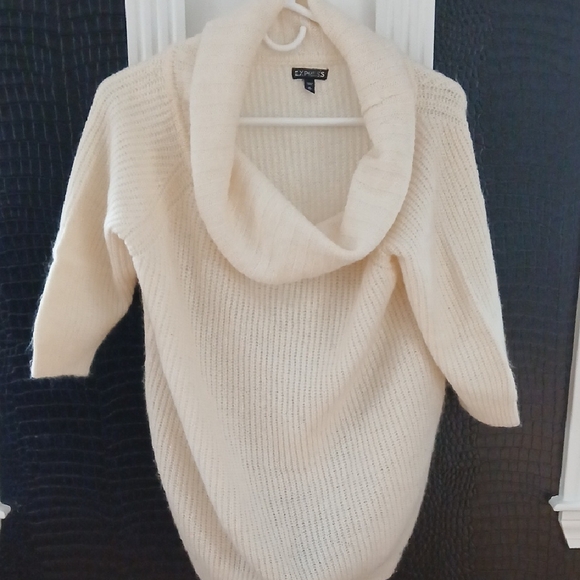 Express | Sweaters | Express Cream Cowl Neck Sweater | Poshmark